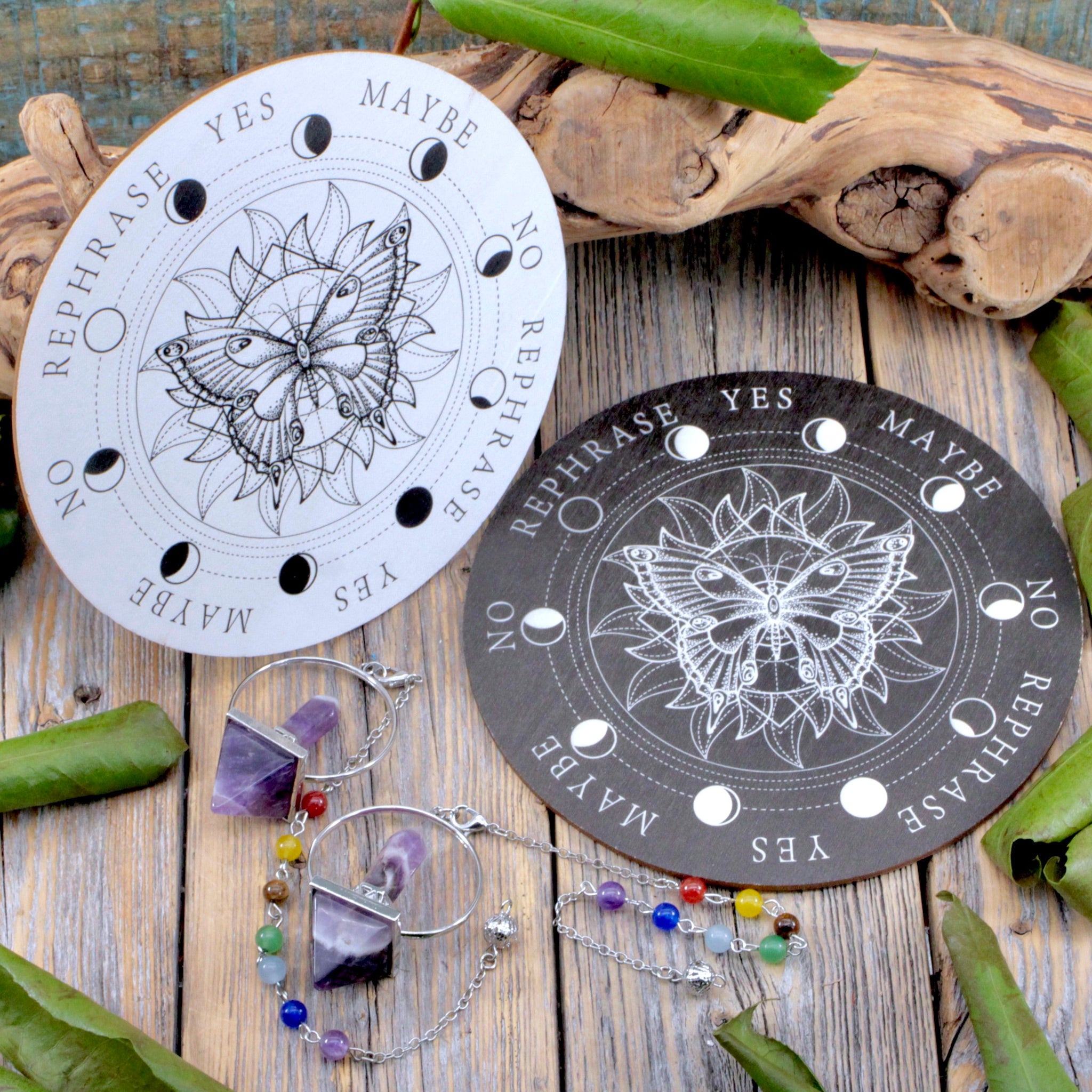 Amethyst Pendulum and Answer Grid Bundle – RockMama.com