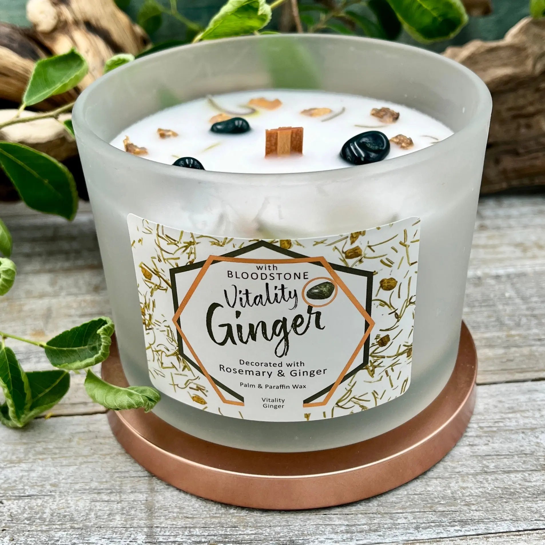 Vitality Ginger Candle with Bloodstone – RockMama.com
