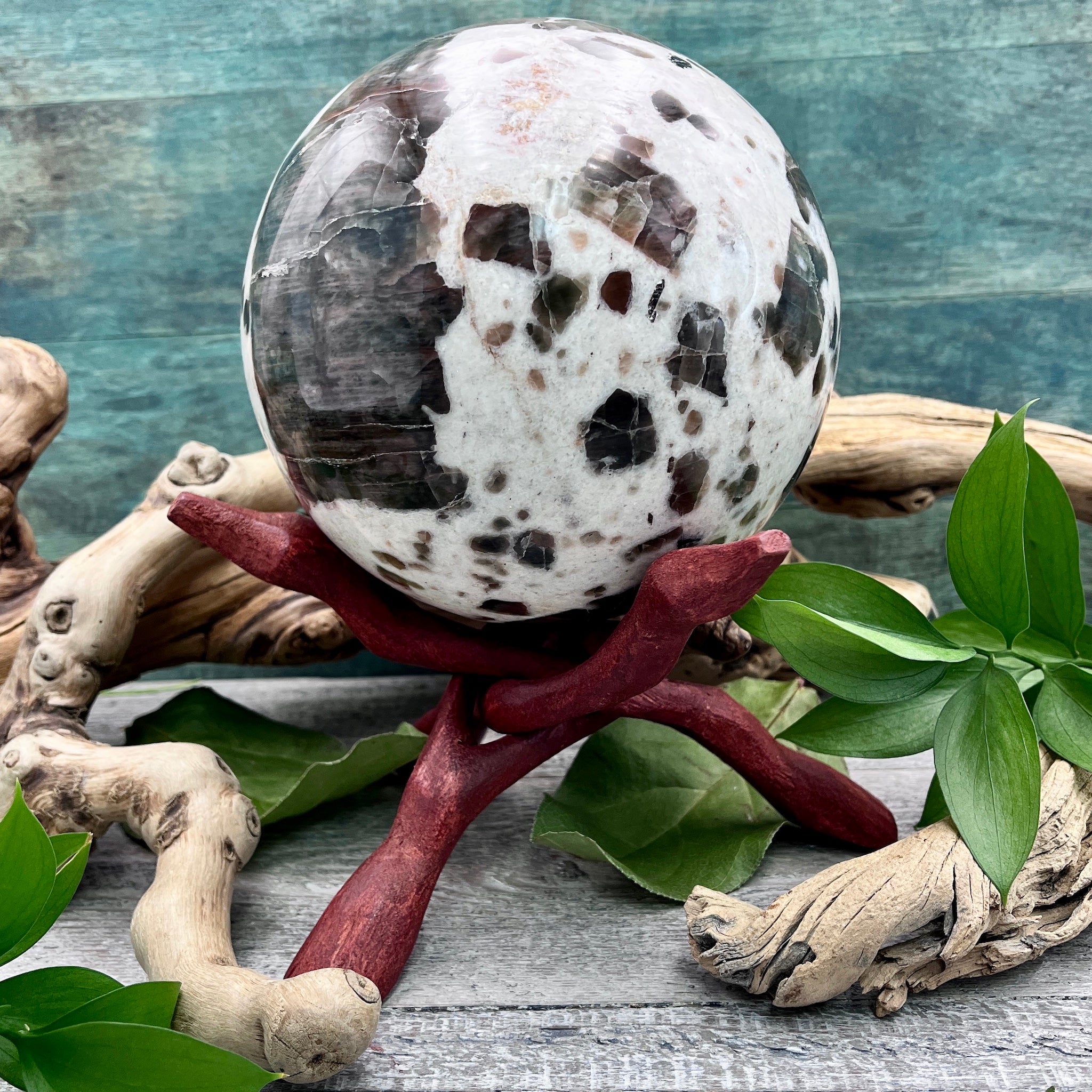 Huge Polarity Moonstone Sphere – RockMama.com
