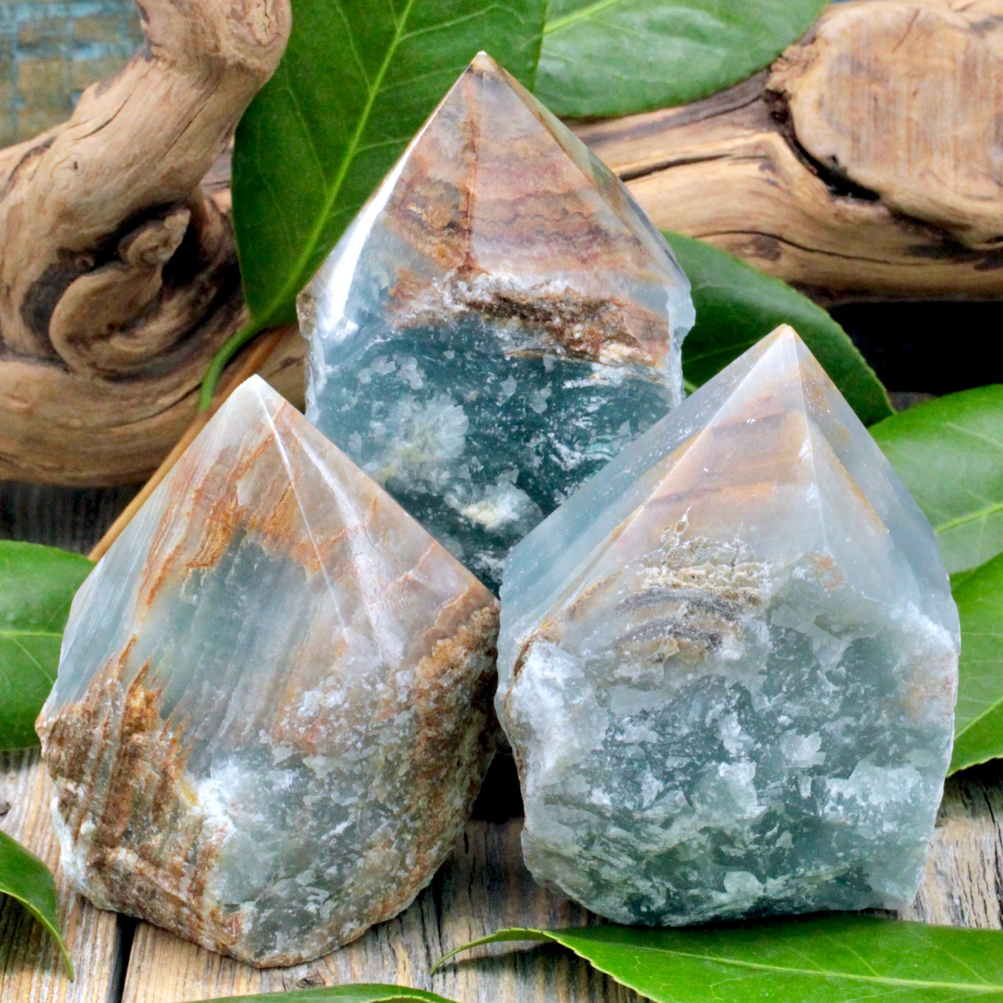 Blue Banded Calcite Power Point – RockMama.com