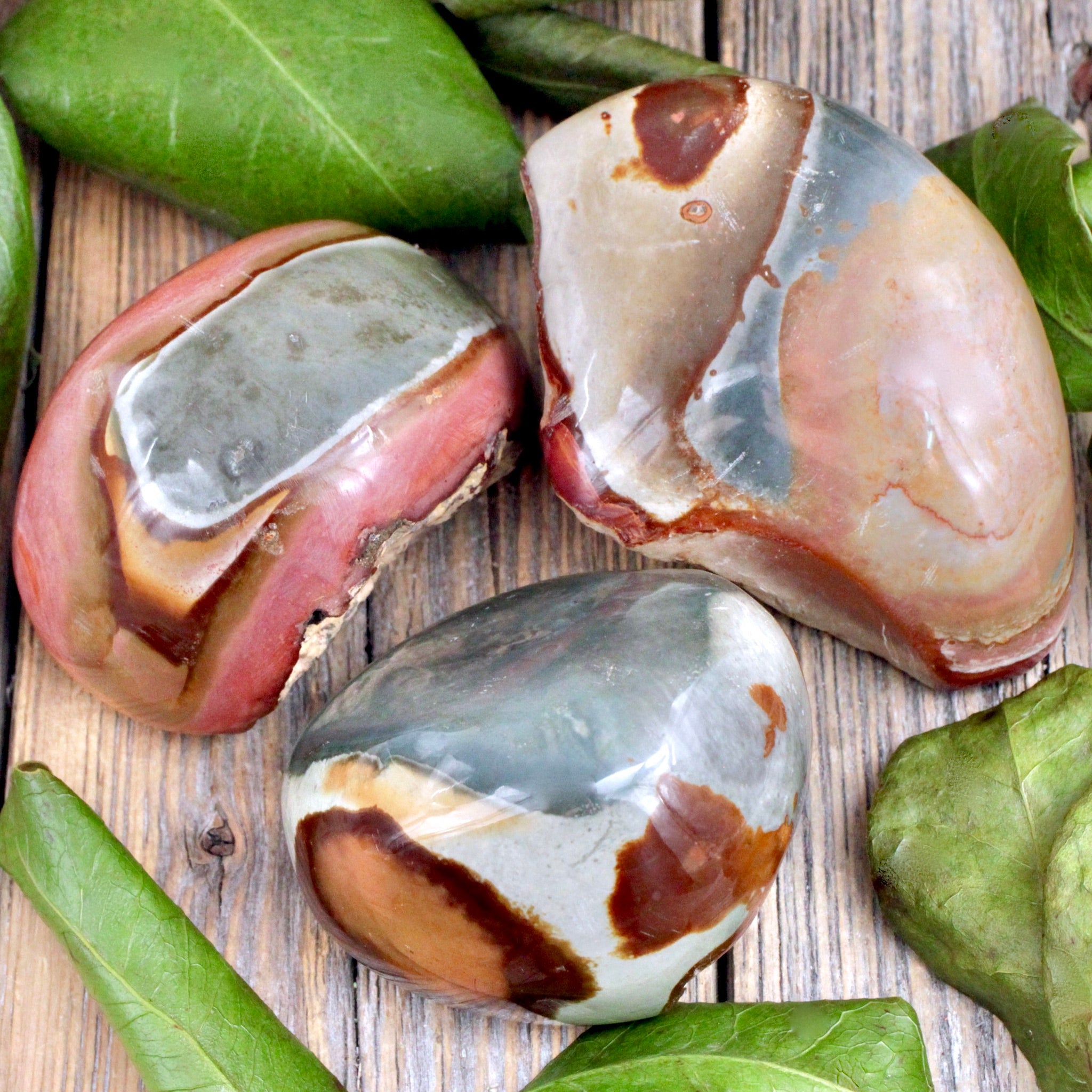 Polychrome Jasper Half Polish Freeform – RockMama.com