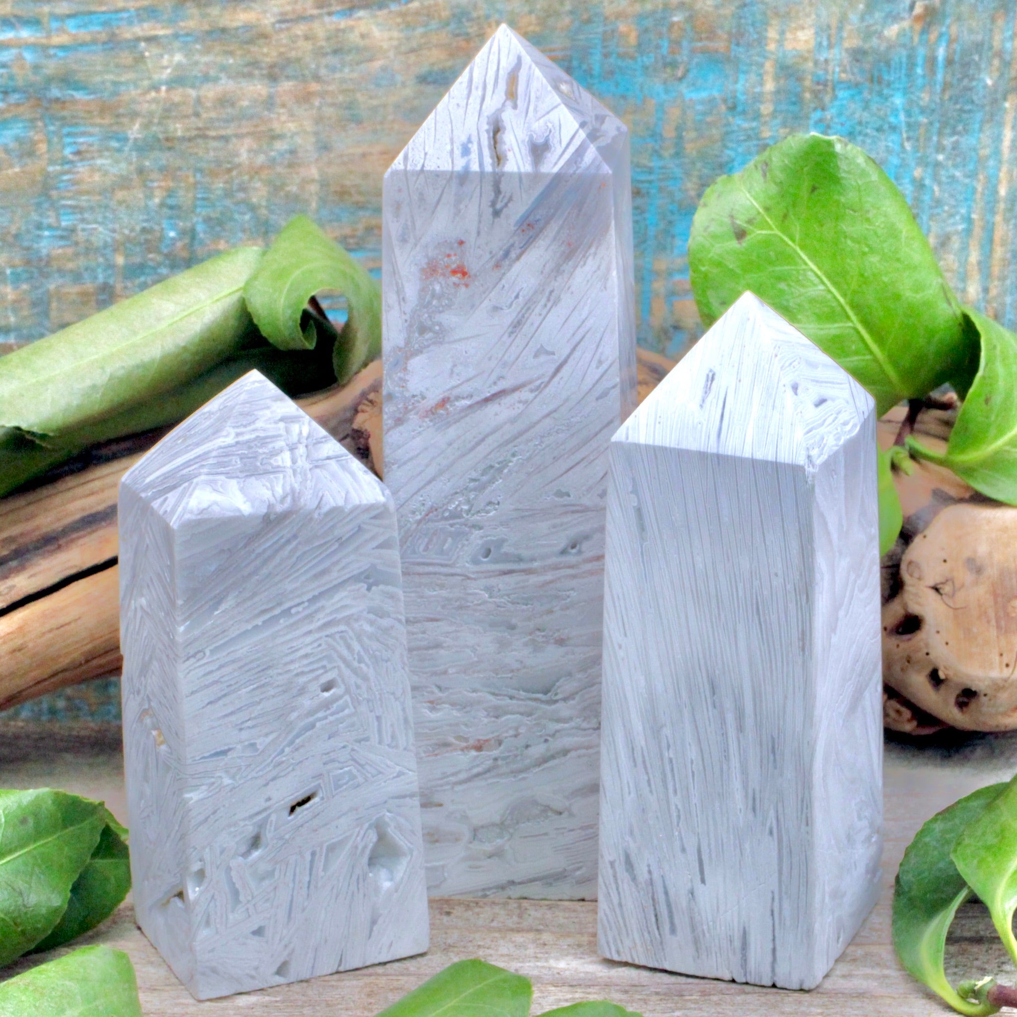 Snow Agate Obelisk – RockMama.com