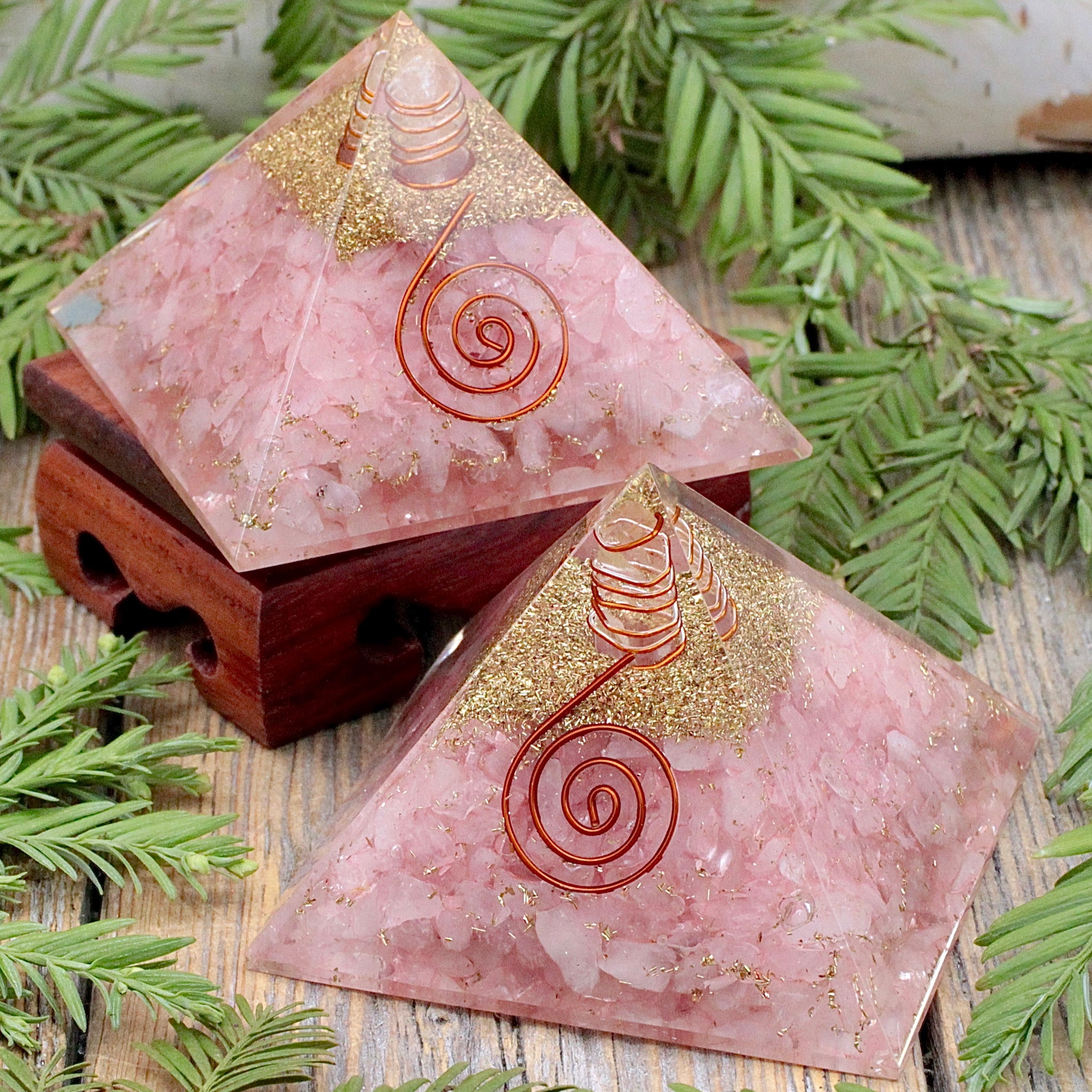 Rose Quartz Orgone Pyramid – RockMama.com