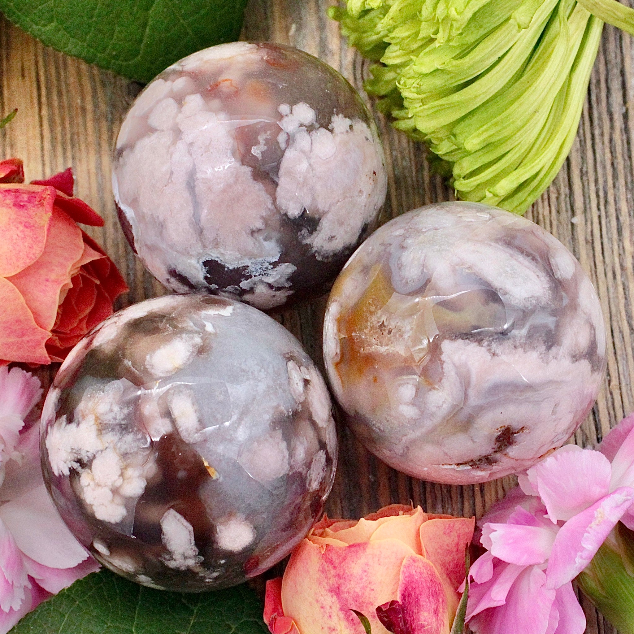 Flower Agate Sphere – RockMama.com