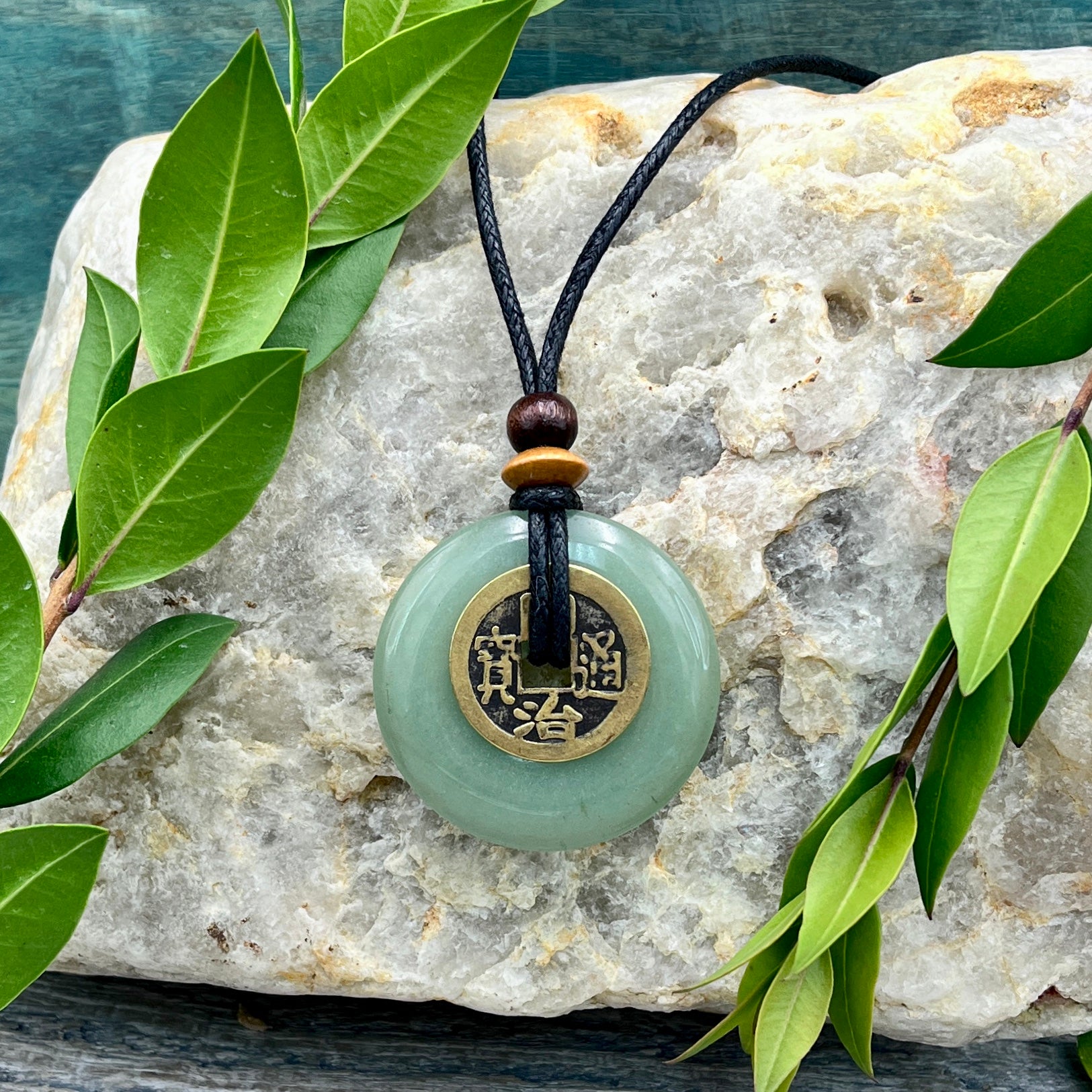 Abundance Green Aventurine Necklace - Sacred Earth Amulet – RockMama.com
