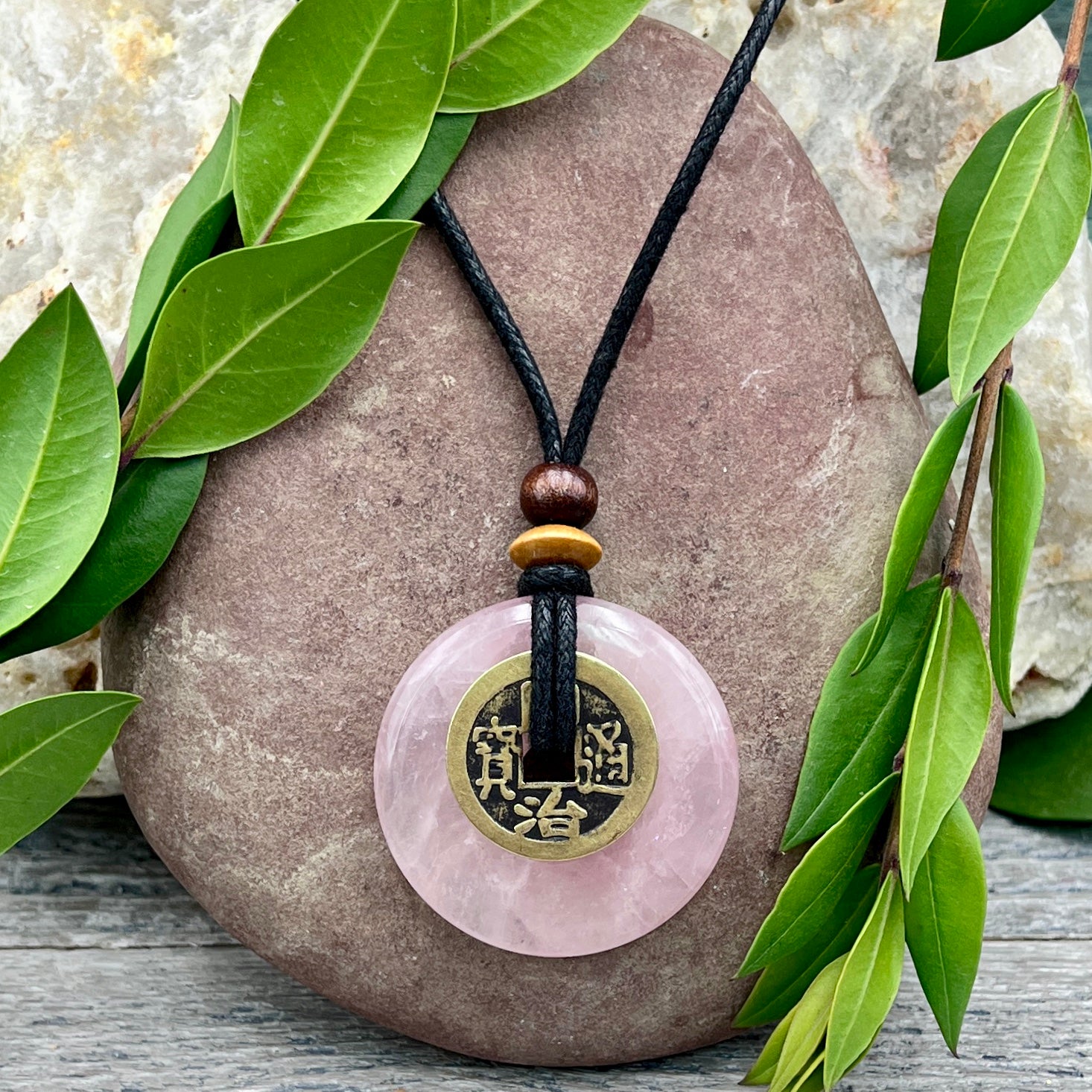 Love Rose Quartz Necklace - Sacred Earth Amulet – RockMama.com