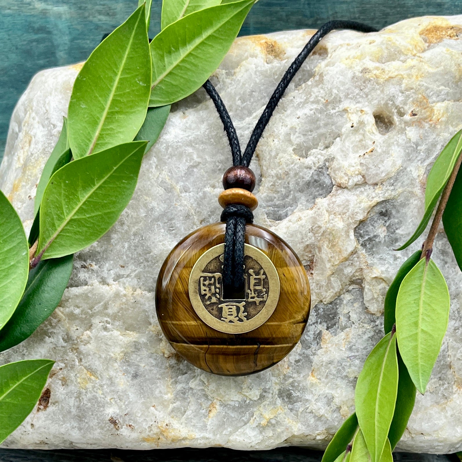 Good Luck Tiger's Eye Necklace - Sacred Earth Amulet – RockMama.com