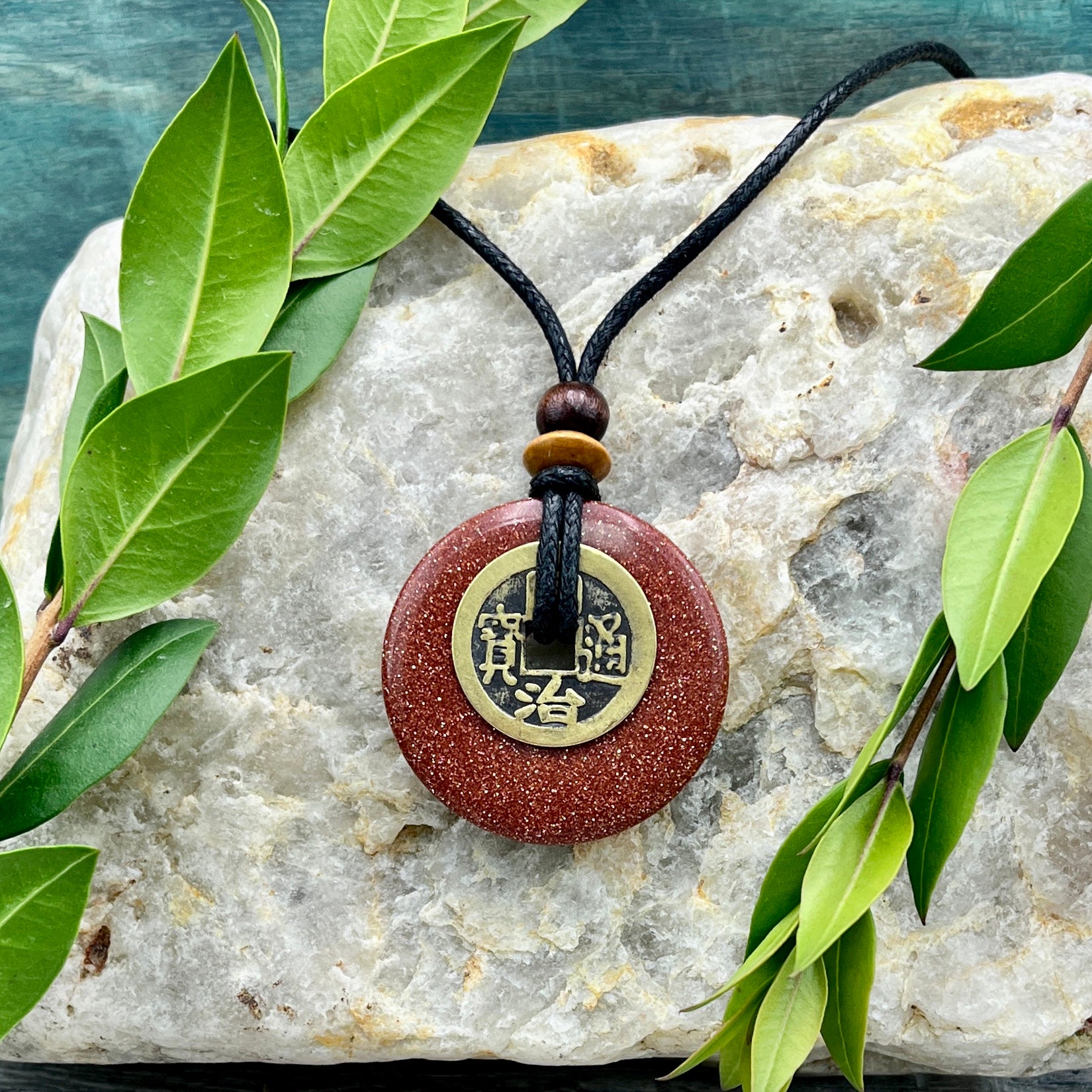 Friendship Goldstone Necklace - Sacred Earth Amulet – RockMama.com