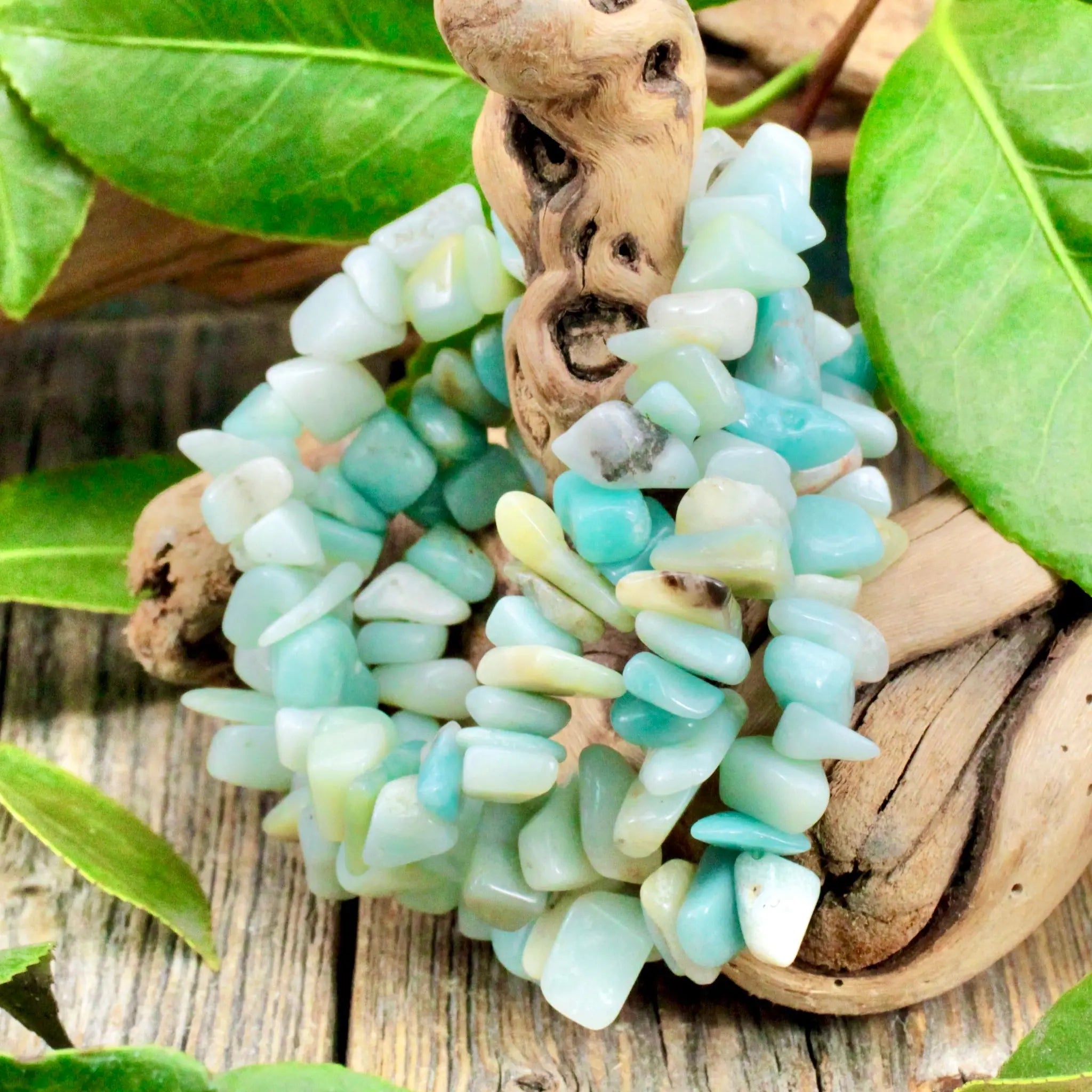 Amazonite Chunky Chip Bracelet – RockMama.com
