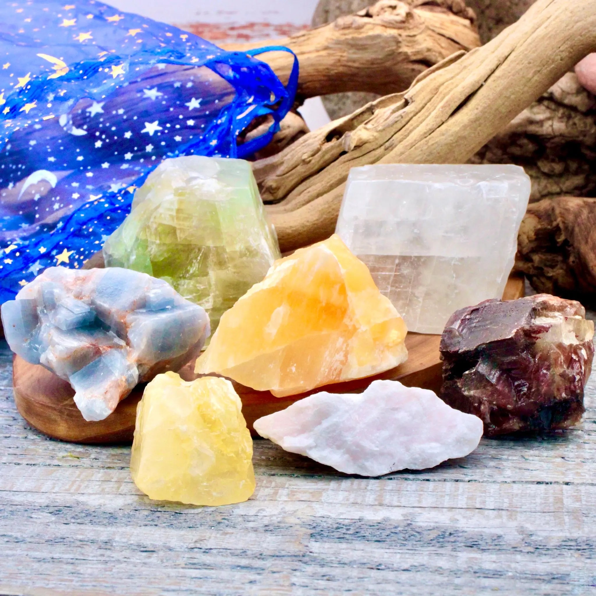 Raw Calcite Bag Bundle – RockMama.com