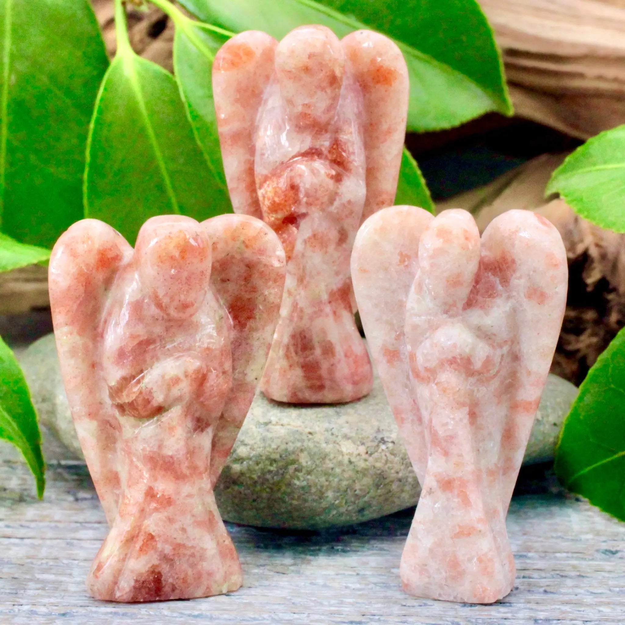 Sunstone Angel Carving - 2" – RockMama.com