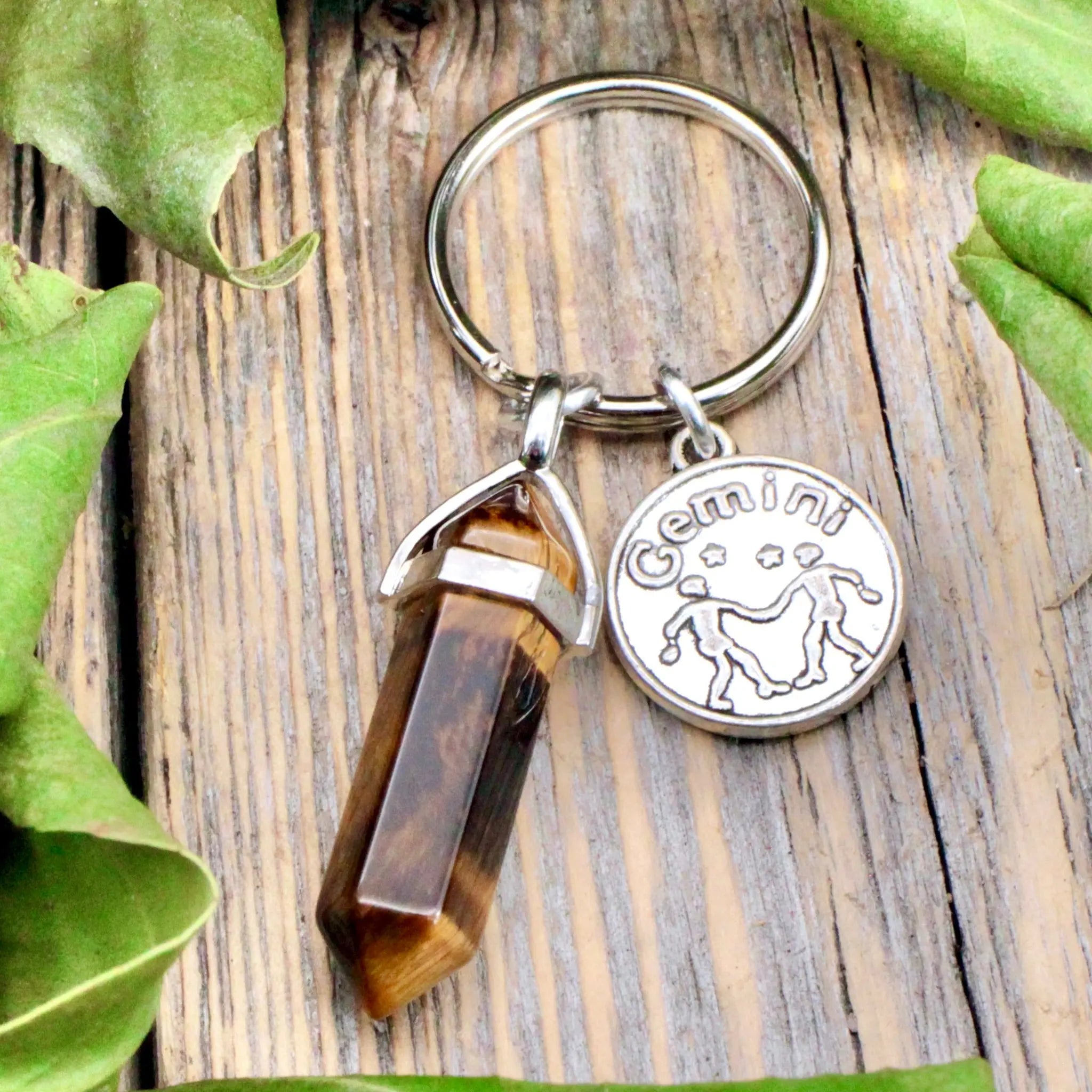 Tiger's Eye Zodiac Keychain - Gemini – RockMama.com
